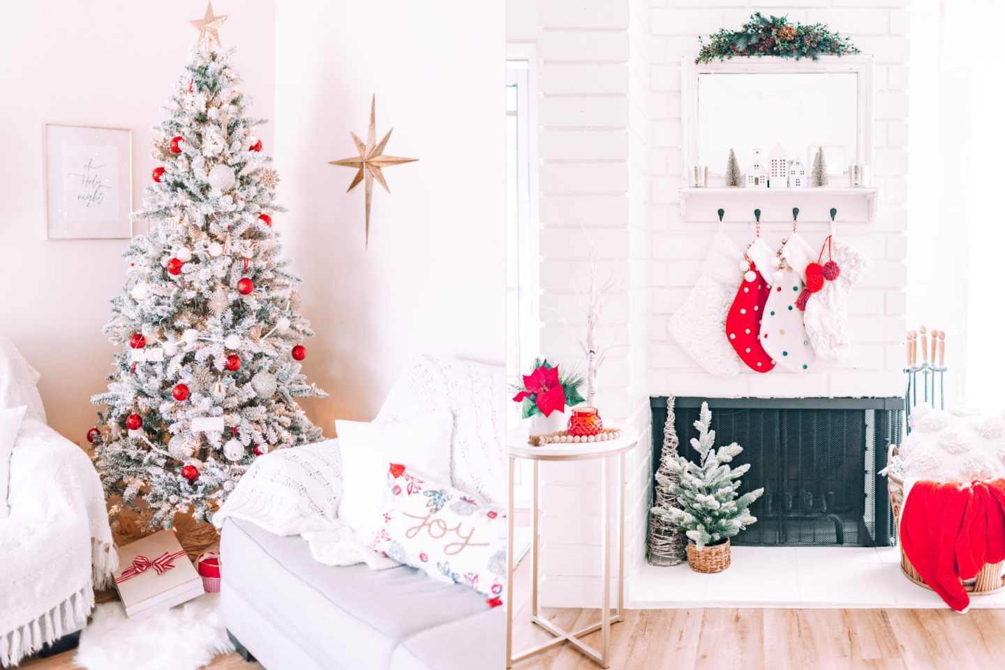 My 2020 Christmas Decor: Red & White Wonderland - wander abode
